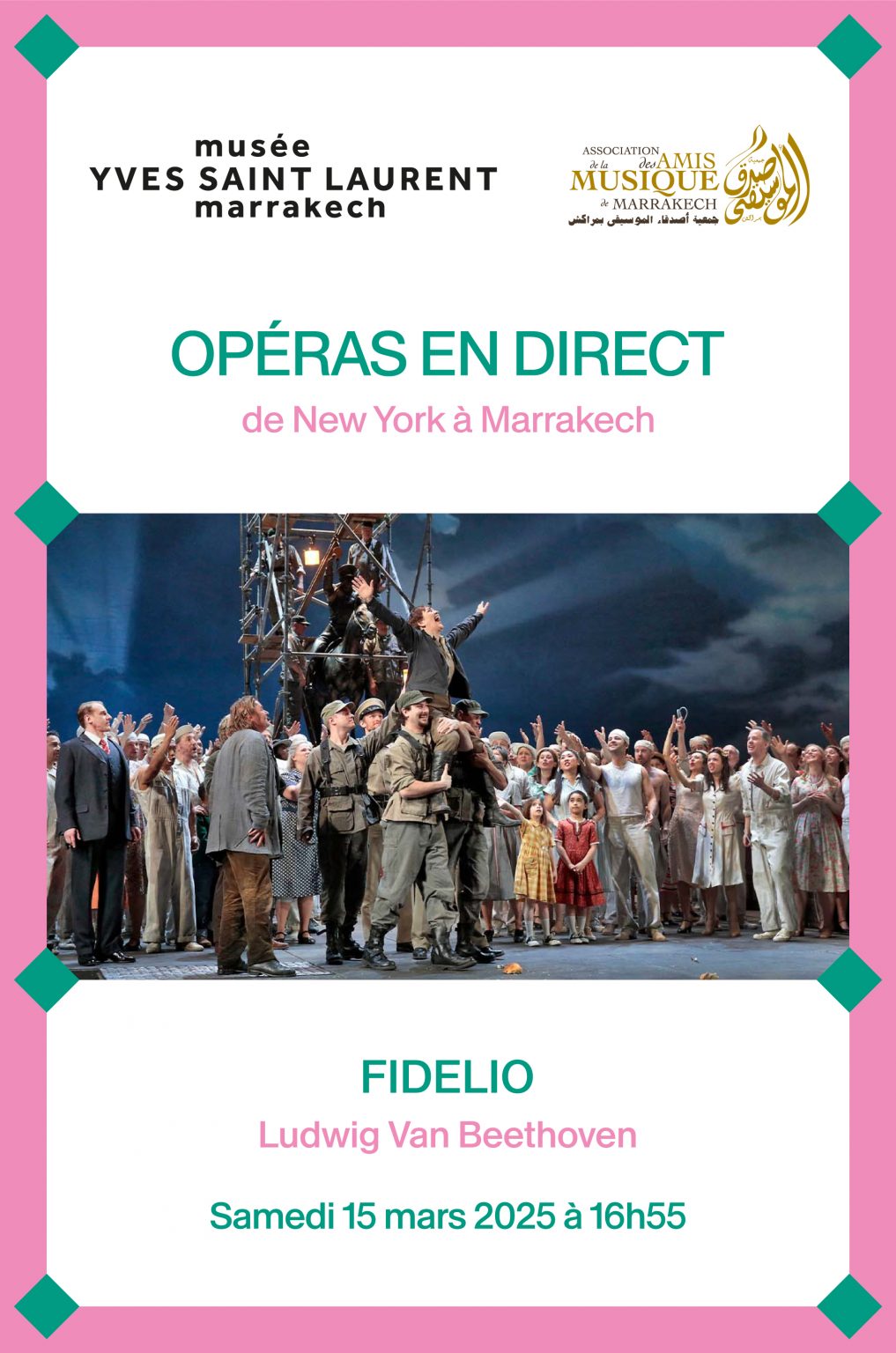 LIVE MET OPERA 2024-2025 – Fidelio – Jardin Majorelle